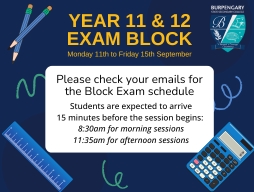 Year 11 & 12 Exam Block